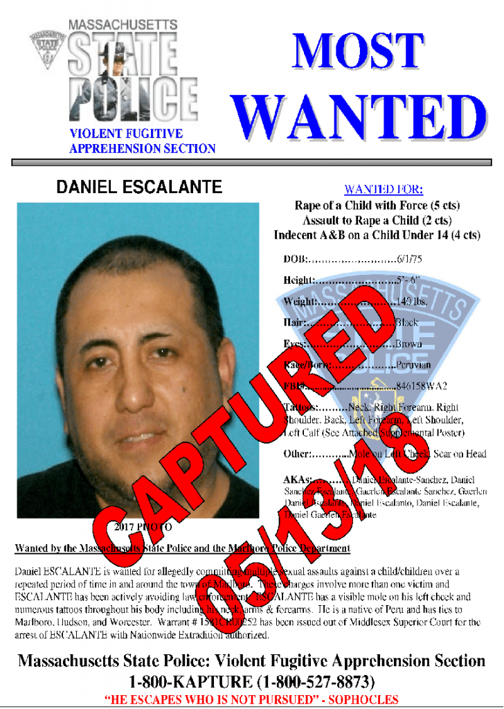 Man on Massachusetts Most Wanted list for multiple child rapes ...