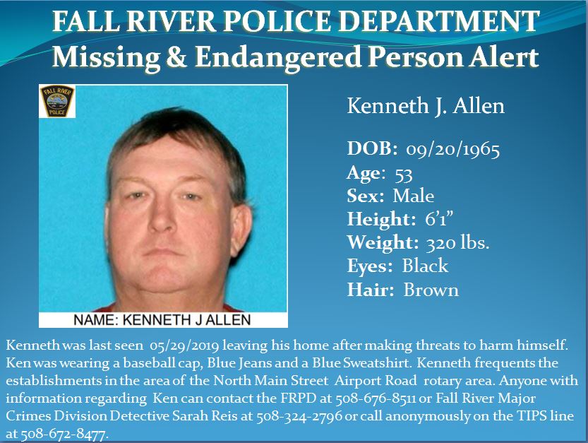 UPDATE: Fall River police looking for public’s help in search of ...