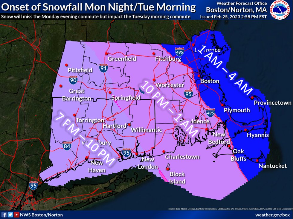 Much of Massachusetts, Rhode Island and Connecticut expected to see ...