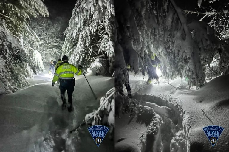 Massachusetts State Police, firefighters, DCR Ranger, rescue hikers in ...